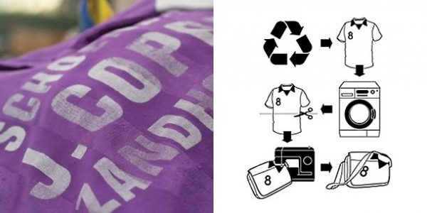 Bags out of upcycled football shirts by COPA